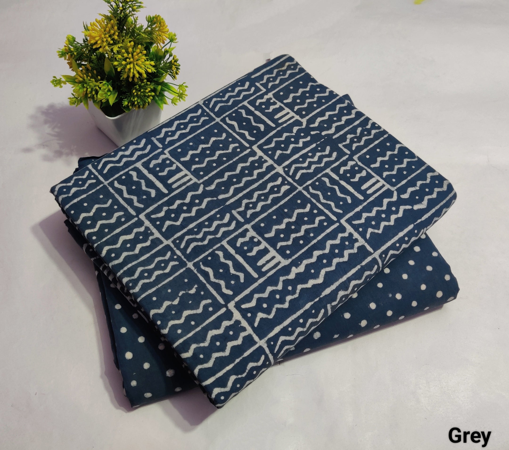 Block Printed Pure Cotton Combo Fabric set – Rajasthan Fabric And Textiles