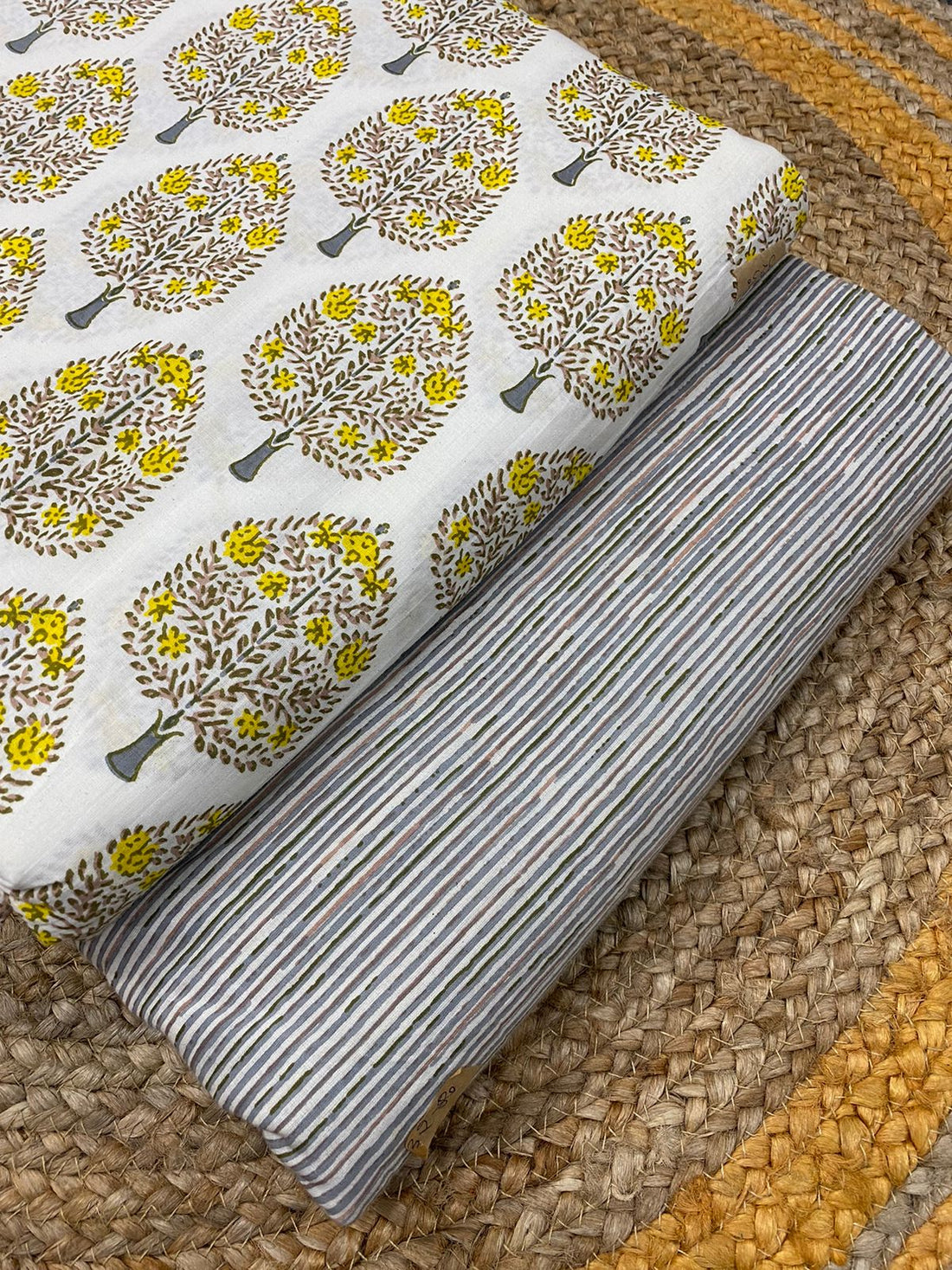 Printed Pure Cotton Combo Fabric set – Rajasthan Fabric And Textiles
