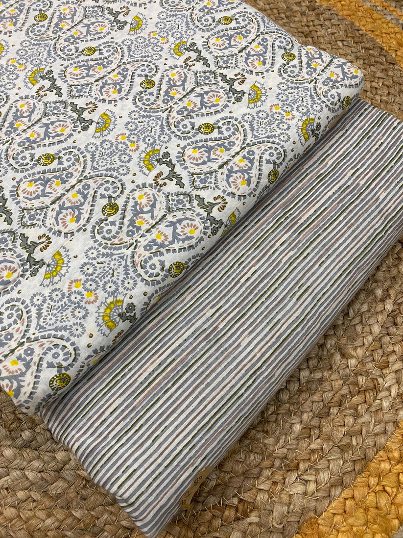 Printed Pure Cotton Combo Fabric set – Rajasthan Fabric And Textiles