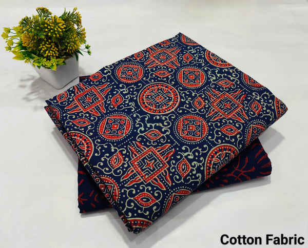 Traditional Printed Pure Cotton Combo Fabric set – Rajasthan Fabric And ...